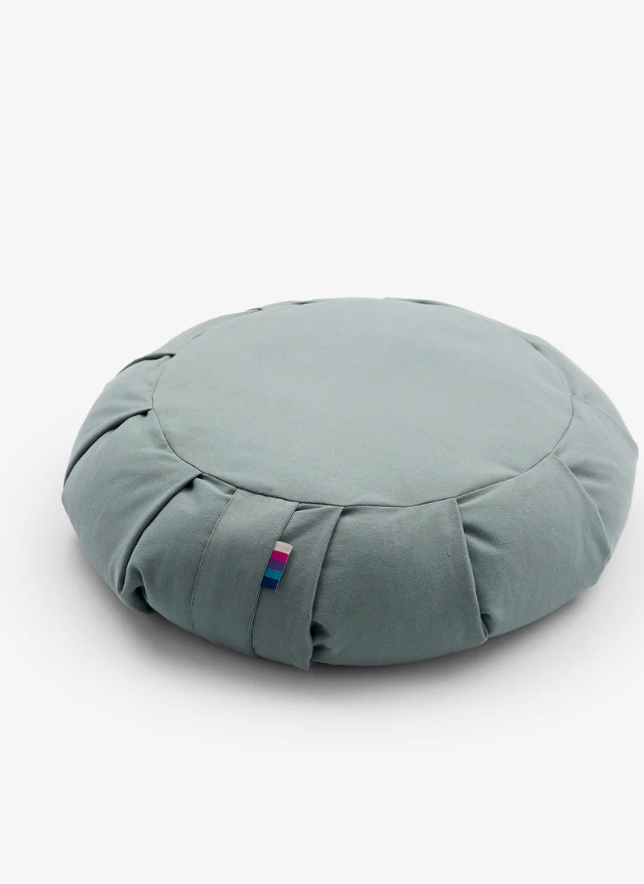 Eco-friendly Traditional Zafu | Round Meditation Cushion | Buckwheat Z